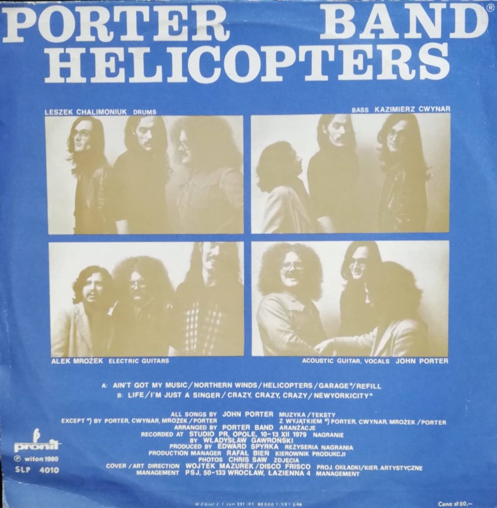 Porter Band Helicopters - Klub Starej Płyty